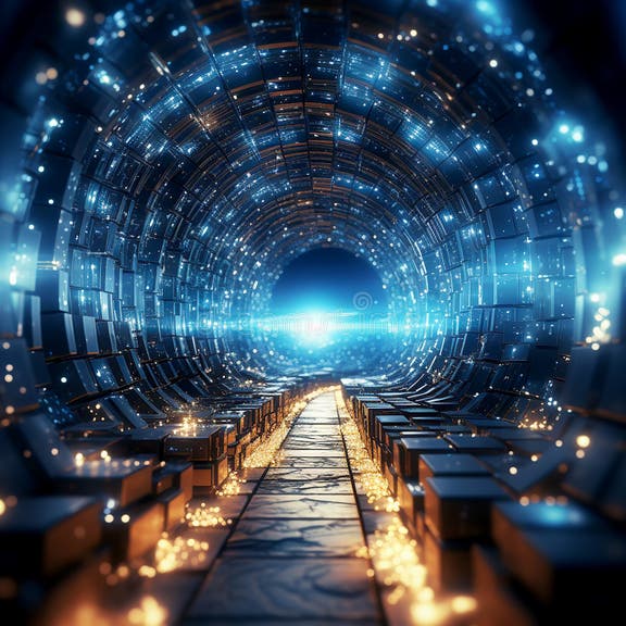 Abstract Illustration of Modern Development of Science Stock ...