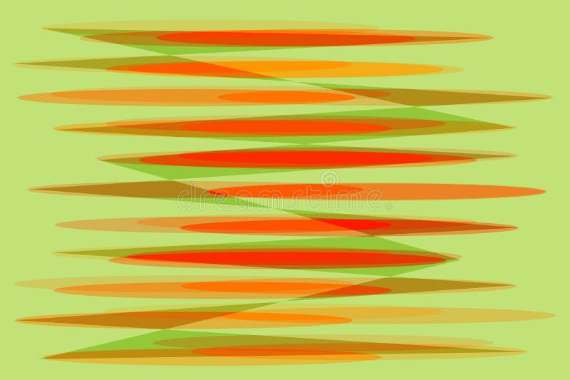 Abstract Illustration with Multicolor Ellipses in the Form of Waves ...