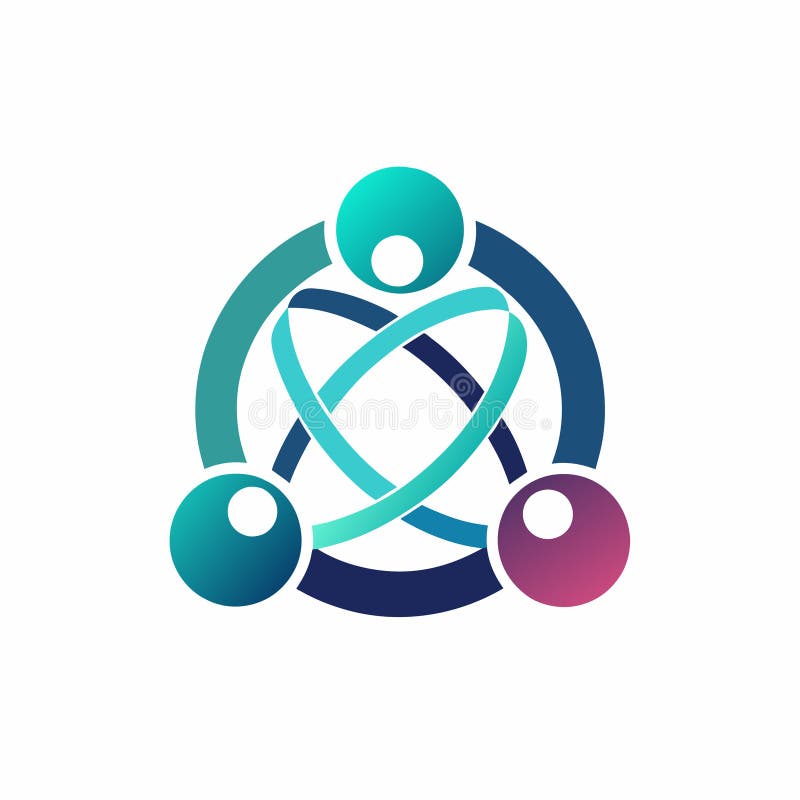 An Abstract Illustration of a Network Symbol Representing Connectivity ...