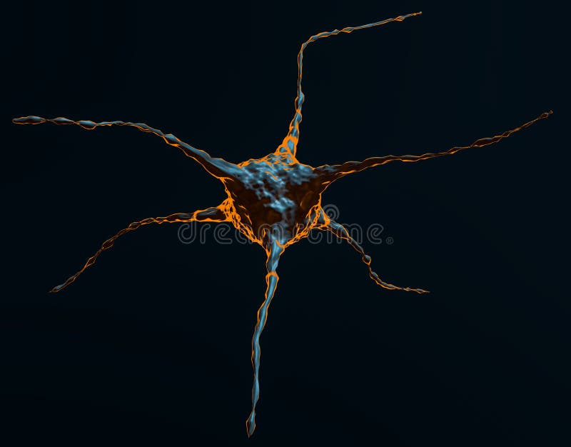 Abstract Illustration of Neuron Stock Illustration - Illustration of ...