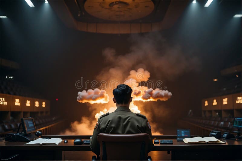 Abstract Illustration of a Nuclear Weapons Testing Laboratory. Stock ...