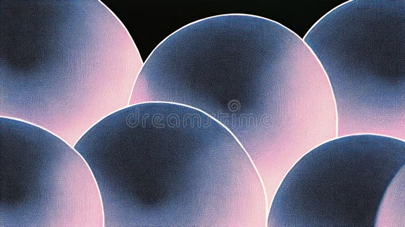 Abstract Illustration of Overlapping Circular Forms with Gradient ...