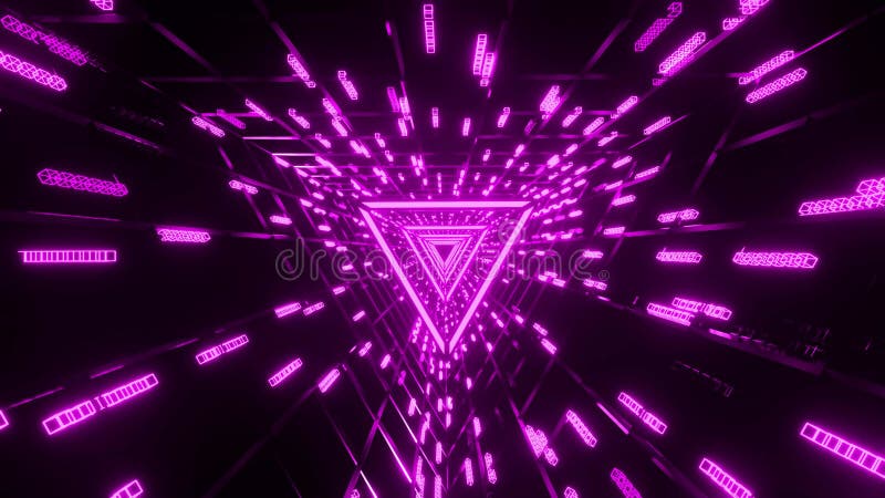 Abstract Illustration Pink Neon Visual Dynamic Loop Background of ...