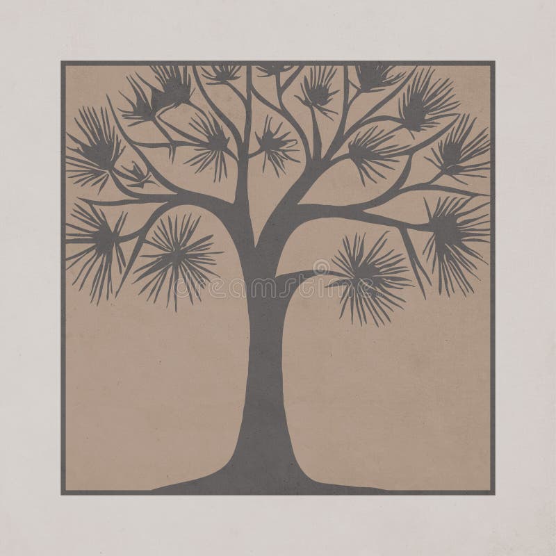 Tree . Abstract Illustration for Printing As Wall Decorations. Stock ...