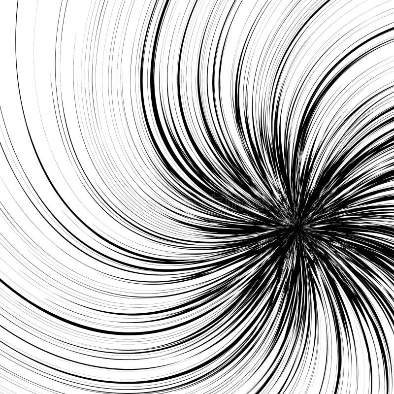 Abstract Illustration with Radial, Radiating Random Lines. Irregular ...