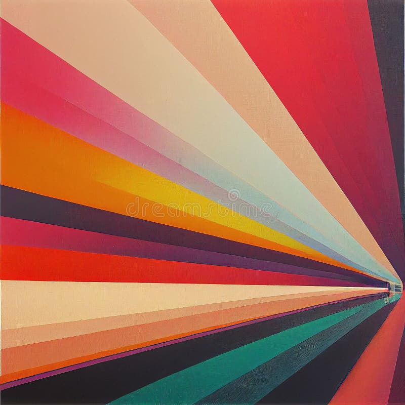 Abstract Illustration of Random Shapes with Color Gradient Effects ...