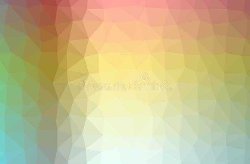 Abstract Illustration of Red, Green, Yellow and Blue Triangle Polygon ...