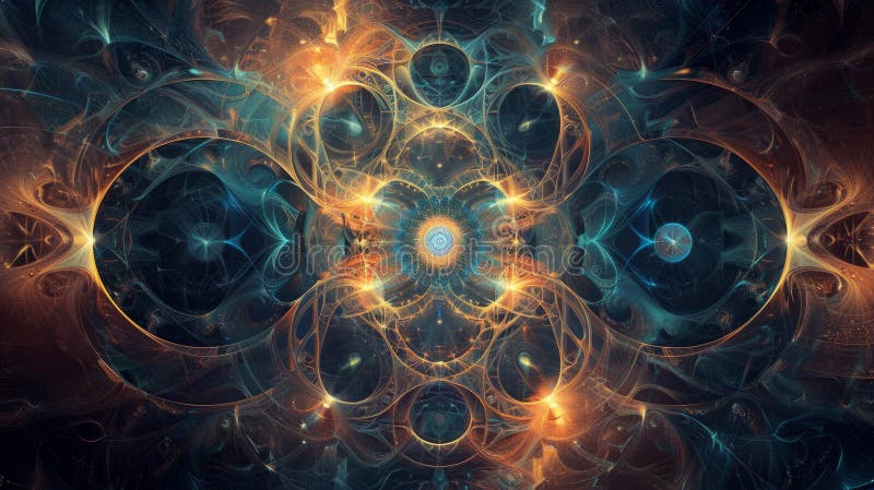 Abstract Illustration Representing the Harmony of Resonance Stock Photo ...