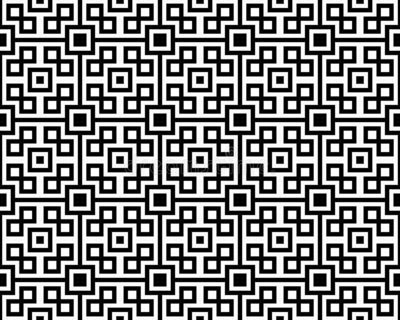 Illustration of Seamless Tile Pattern Isolated on a White Background ...