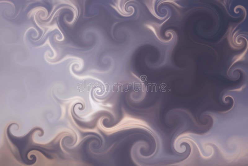 Abstract Illustration of the Shape of Clouds in the Sky Stock ...