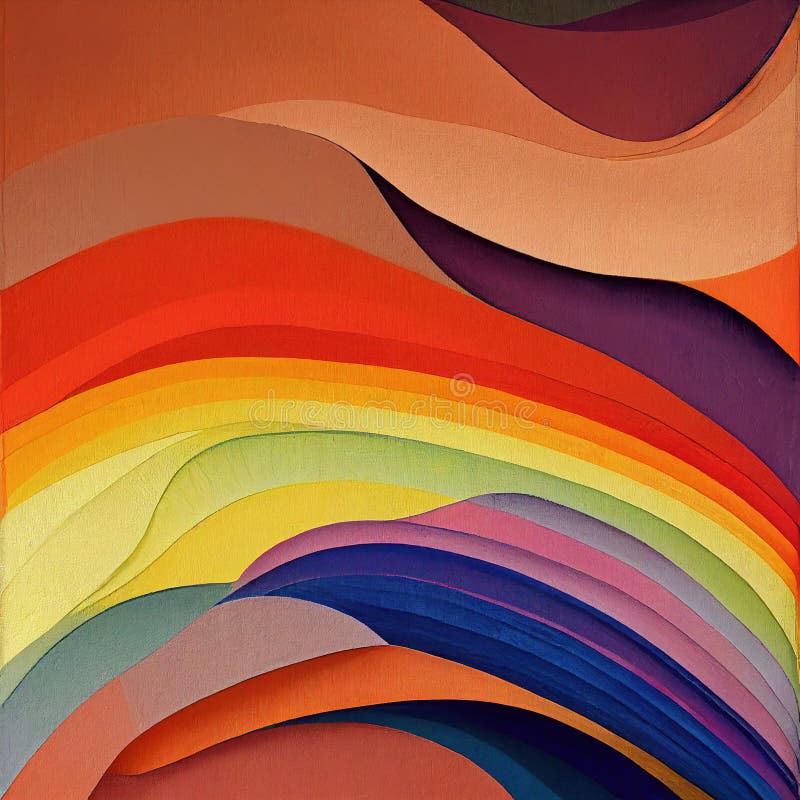 Abstract Illustration of Shapes and Patterns with Different Colors ...