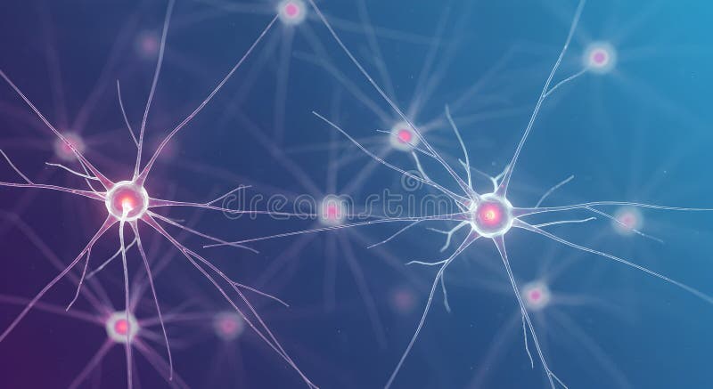 Abstract Illustration Showcasing Network Connections, Neural Pathways ...