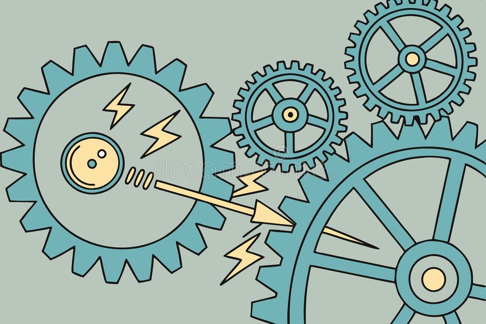 Abstract Illustration Showing the Relationship between Atomic ...