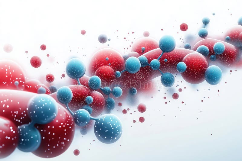 Abstract Illustration Shows Dynamic Cellular Metabolic Process Under ...