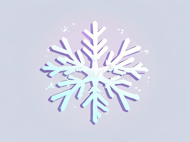 Abstract Illustration of a Snow Icon. Snowflake Sign Icon Illustration ...