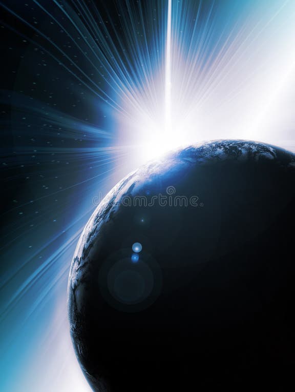 Abstract Illustration of Solar Eclipse Stock Illustration ...