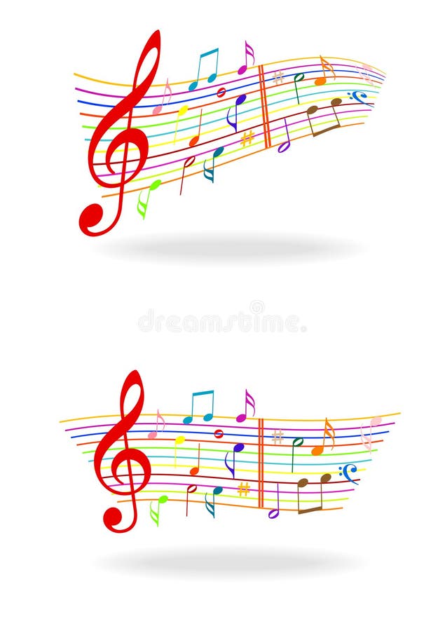 Illustration of a stave stock vector. Illustration of sheet - 13924055