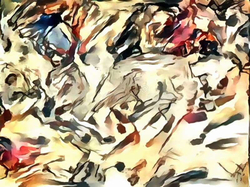 Abstract Illustration in Style of Avant-garde Stock Illustration ...