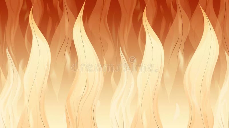Abstract Illustration of Stylized Flames in Warm Colors Stock ...
