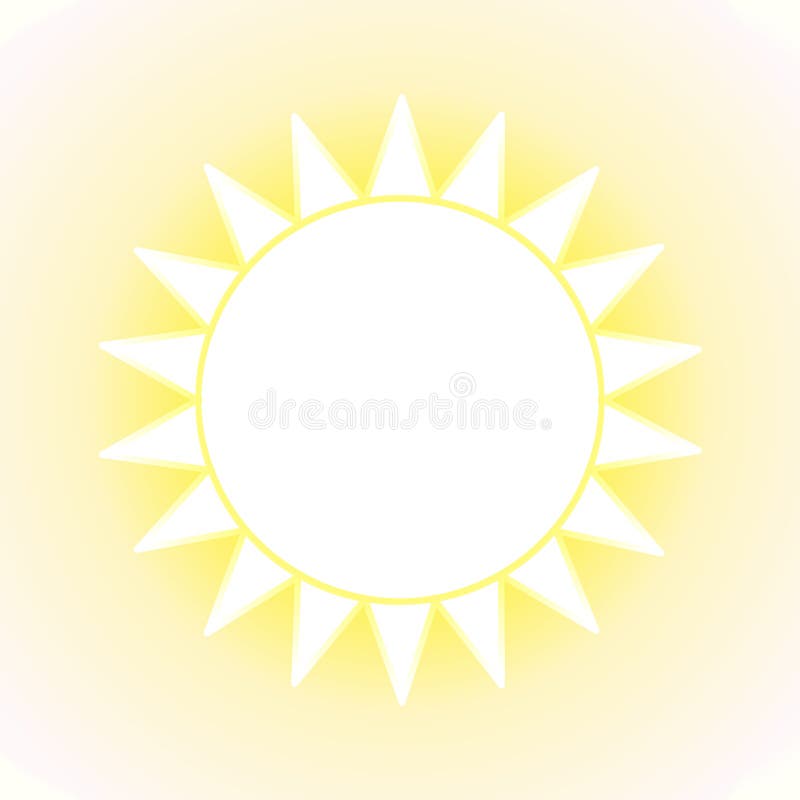 Abstract Illustration of the Sun. Schematic Representation of the Sun ...