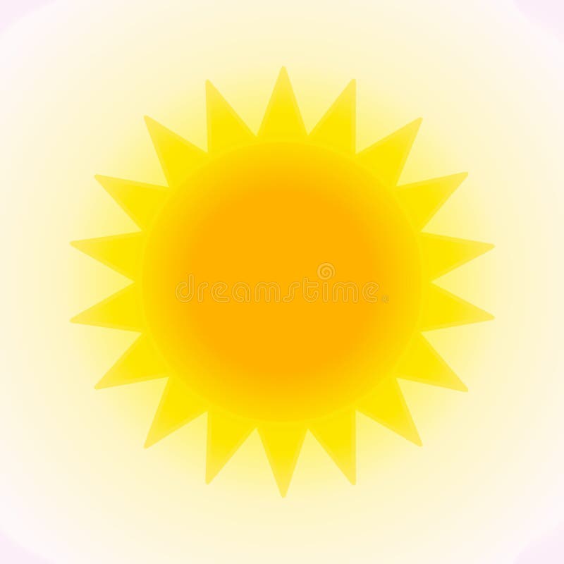 Abstract Illustration of the Sun. Schematic Representation of the Sun ...