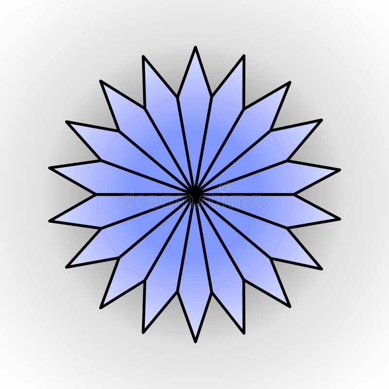 Abstract Illustration of the Sun. Schematic Representation of the Sun ...