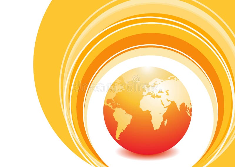 Abstract Illustration with Swirl Globe Stock Vector - Illustration of ...