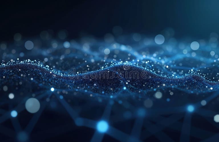 Abstract Illustration Tech Network, Data Science, Global Communication ...