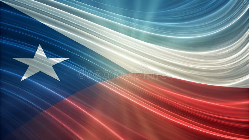Abstract Texas Flag with Motion Blur and Modern Artistic Style Stock ...