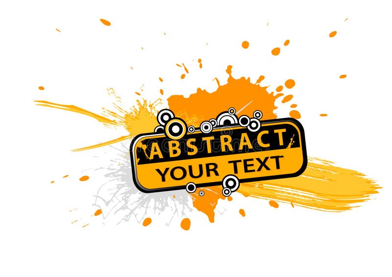 Abstract Illustration with Text. Stock Vector - Illustration of drawing ...