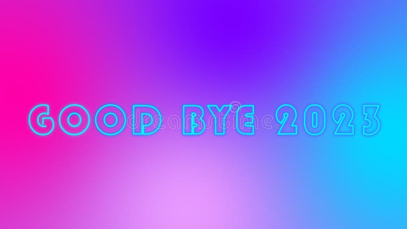 Abstract Illustration Text Goodbye is Written on a Multicolored ...