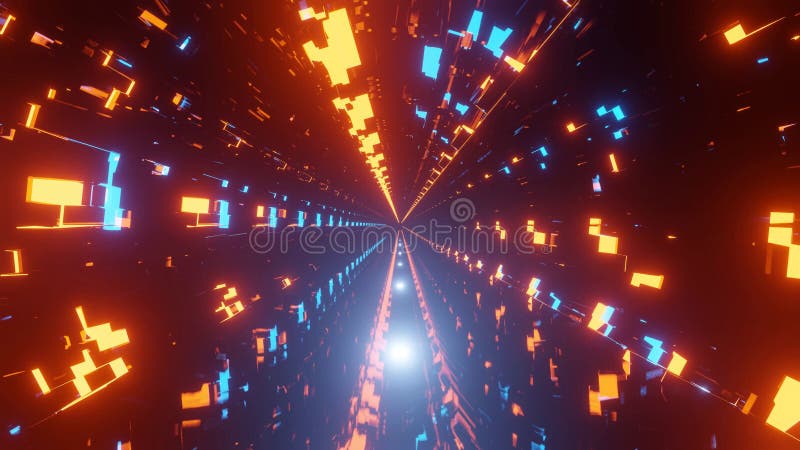 Abstract Illustration of Various Colored Lights Creating Unique ...