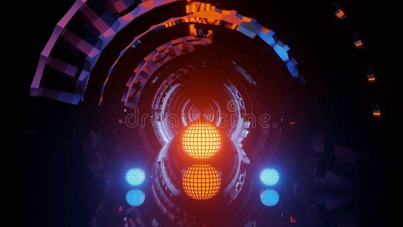 Abstract Illustration of Various Colored Lights Creating Unique ...