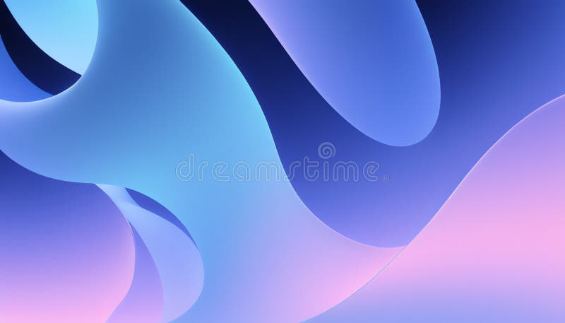 Abstract Illustration Vector Midnight Blue Gradient Wave Background ...