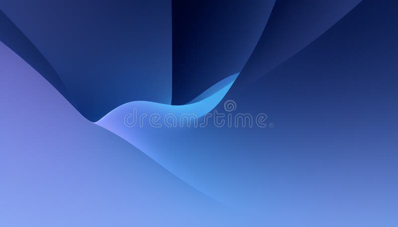 Abstract Illustration Vector Midnight Blue Gradient Wave Background ...