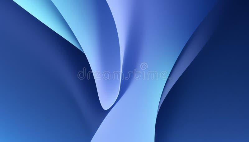 Abstract Illustration Vector Midnight Blue Gradient Wave Background ...