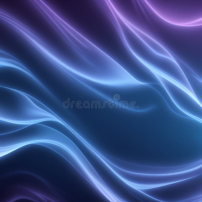 Abstract Illustration Vector Midnight Blue Gradient Wave Background ...