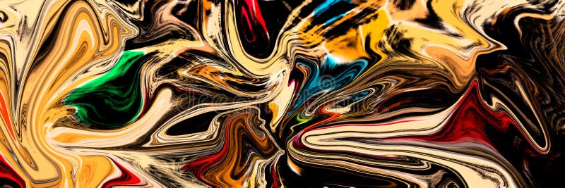 Distorted Abstract Colors and Shapes Stock Illustration - Illustration ...