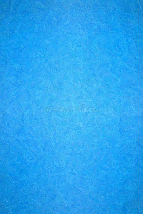 Abstract Illustration of Vertical Dodger Blue Realistic Impasto ...