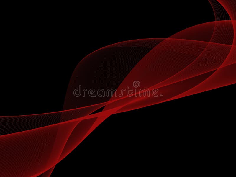 Abstract Illustration of Wavy Flowing Energy Stock Illustration ...