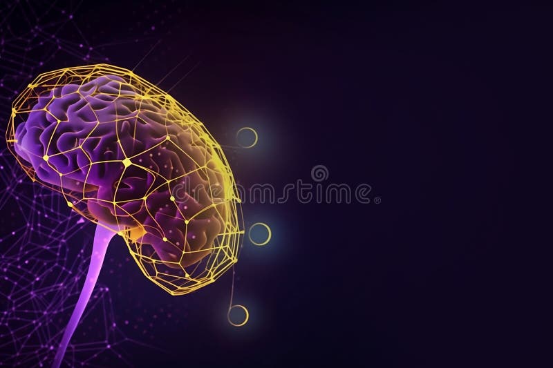 Purple Network Brain Stock Illustrations – 585 Purple Network Brain ...