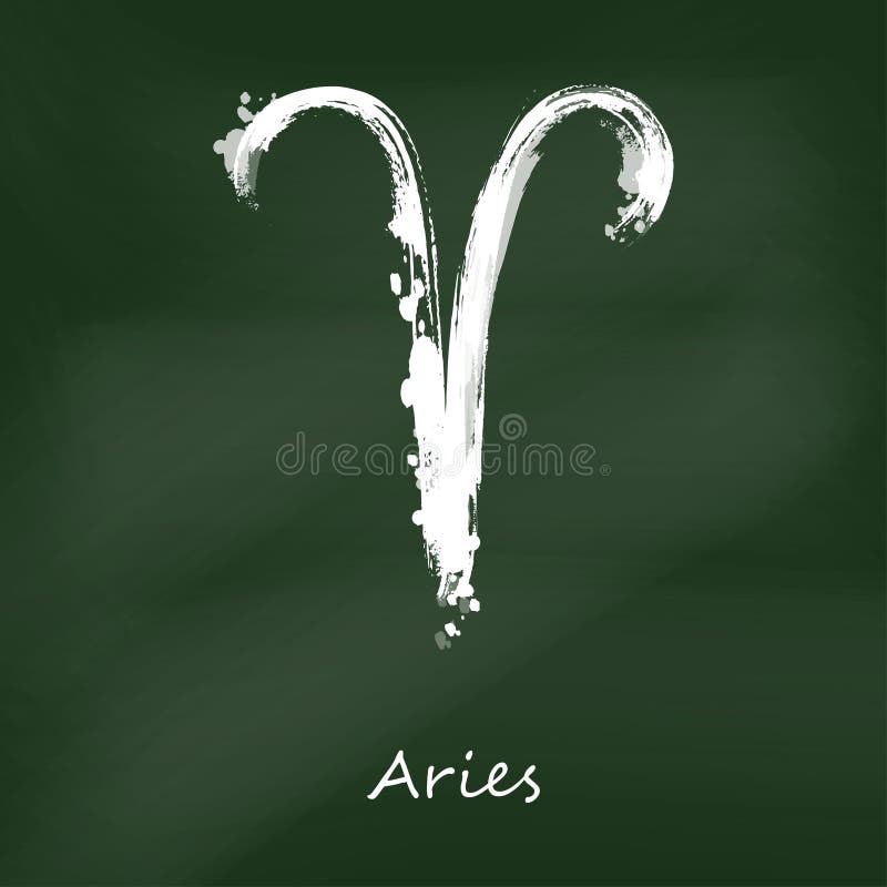 Abstract Illustration of the Zodiac Sign Aries Stock Vector ...