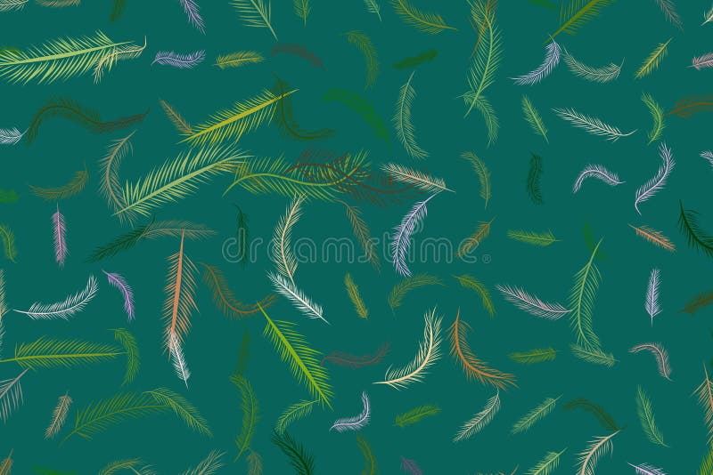 Abstract Illustrations of Feather, Conceptual. Texture, Effect, Color ...
