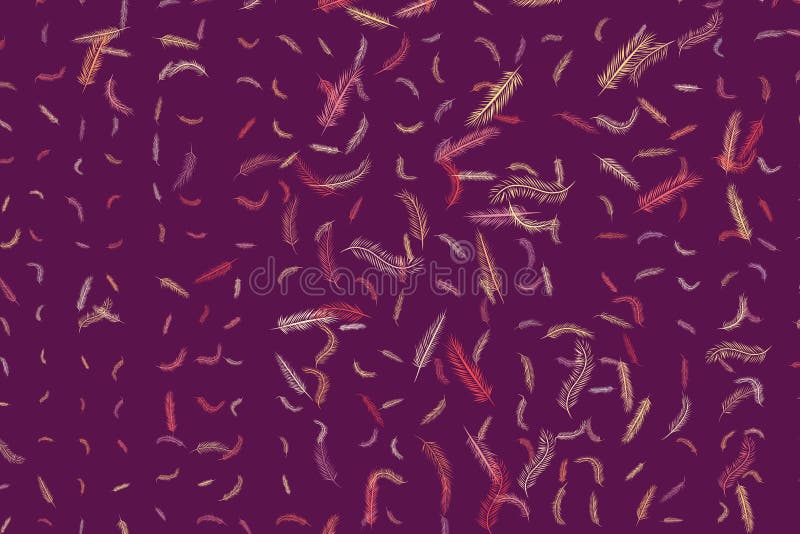 Abstract Illustrations of Feather, Conceptual. Texture, Messy, Set ...