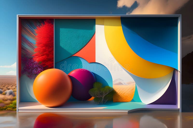 Abstract Illustrations, Impressionism, Bright Color Scheme, Colored ...