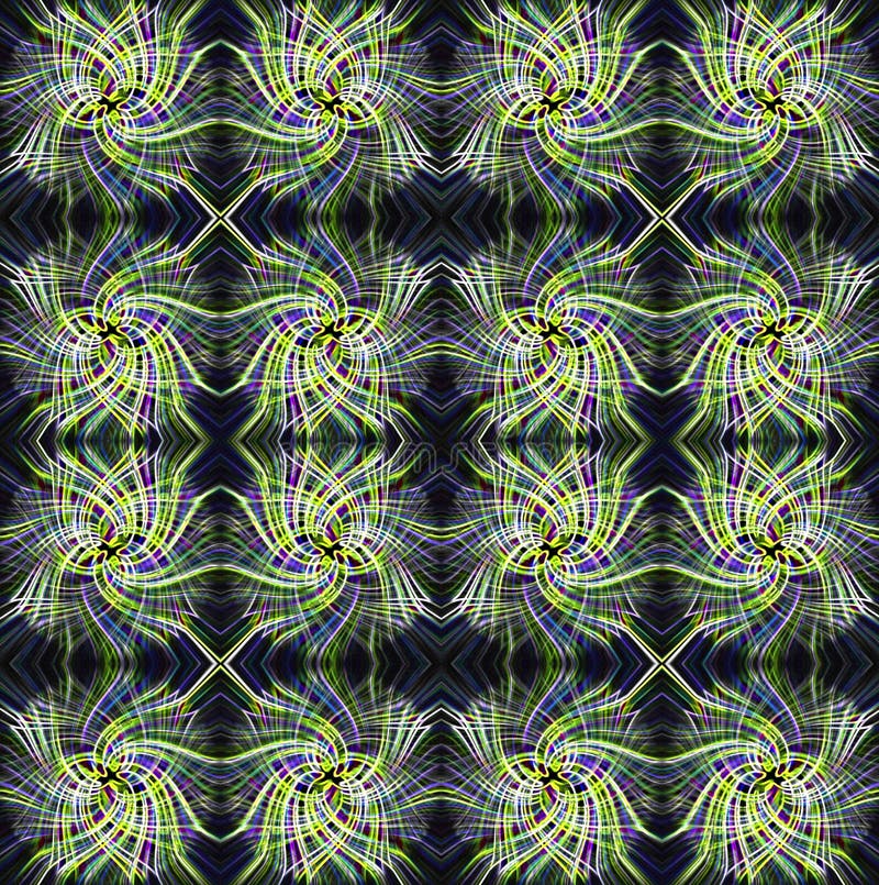 Neon Strings Abstract stock illustration. Illustration of green - 181541429