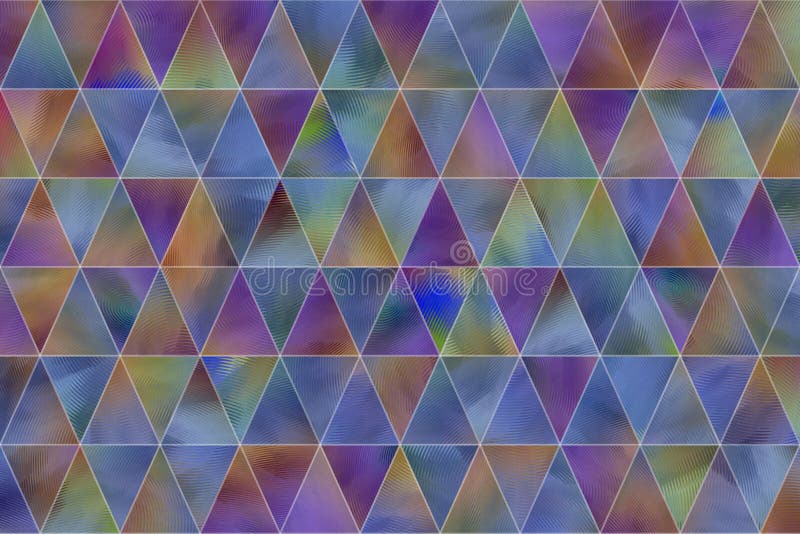 Abstract Illustrations of Triangle Strip, Conceptual. Background ...