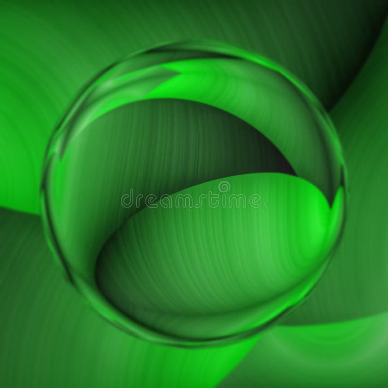 Abstract Ilustration Glass Ball with Green Collor Stock Illustration ...