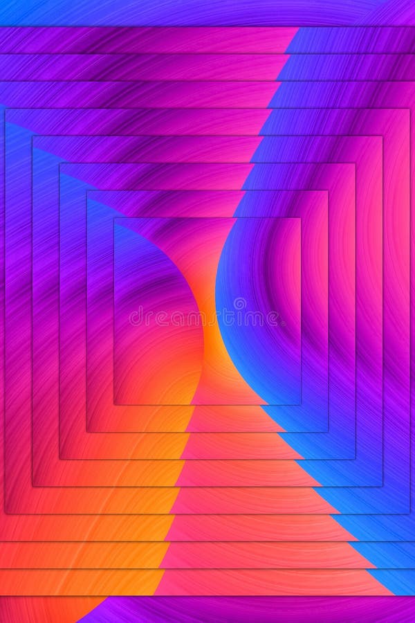 Abstract Ilustration Rectangle Stack Collorfull Stock Illustration ...