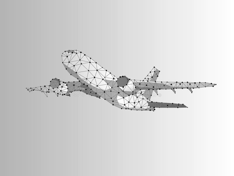 Airplane Wireframe Vector Stock Illustrations – 2,276 Airplane ...